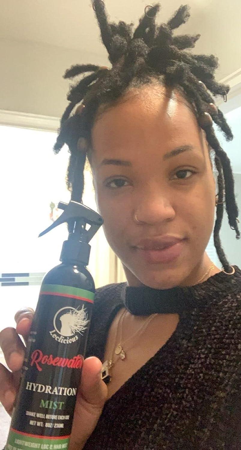 Loclicious Rosewater Hydration Mist Spray for Dreads, Locs, Braids ...