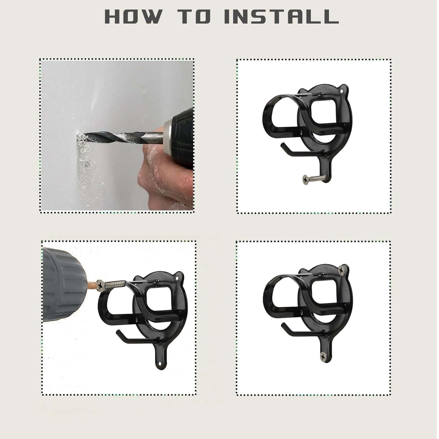 HDYEGIOU 6 Counts Horse Bridle Rack Bridle Bracket Bridle Hooks Metal ...