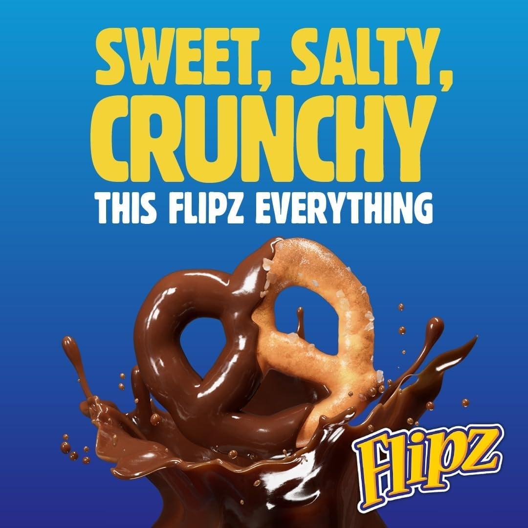 Flipz Milk Chocolate Coated Pretzel Snacks 90g - Crunchy & Delicious (1 ...