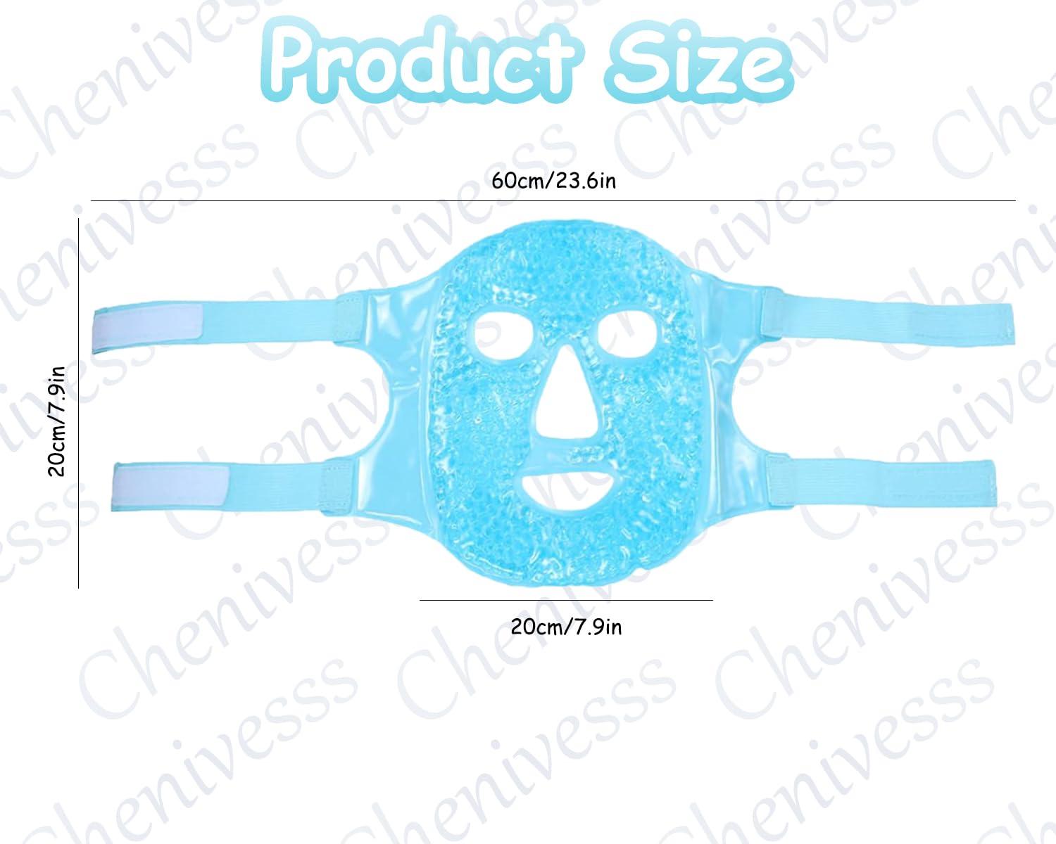 Cooling Face Mask with Velcro Fastener Ice Cream Mask for Swelling ...