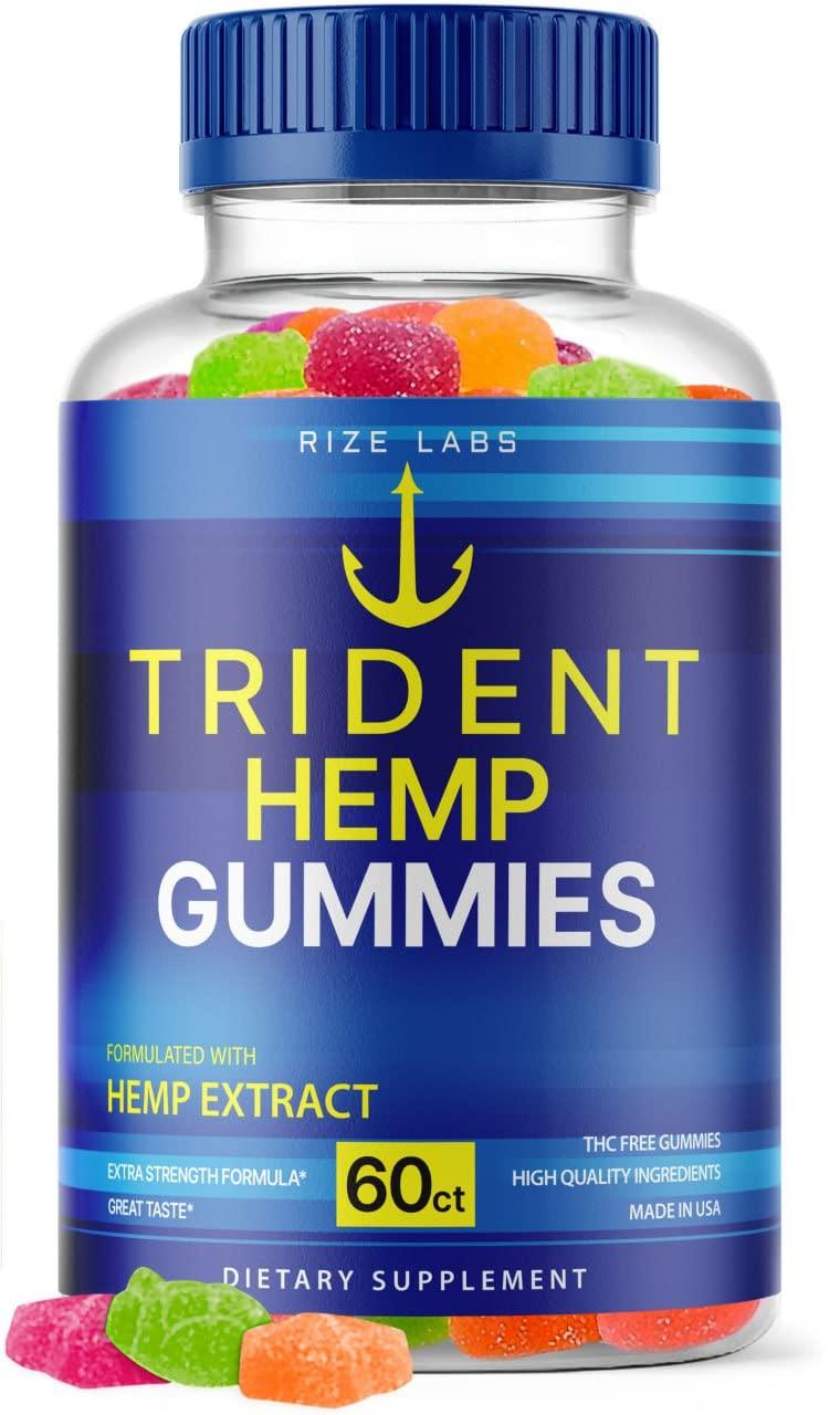 Trident Hemp Gummies - Maximum Strength Support Gummies with ACV - 60 ...