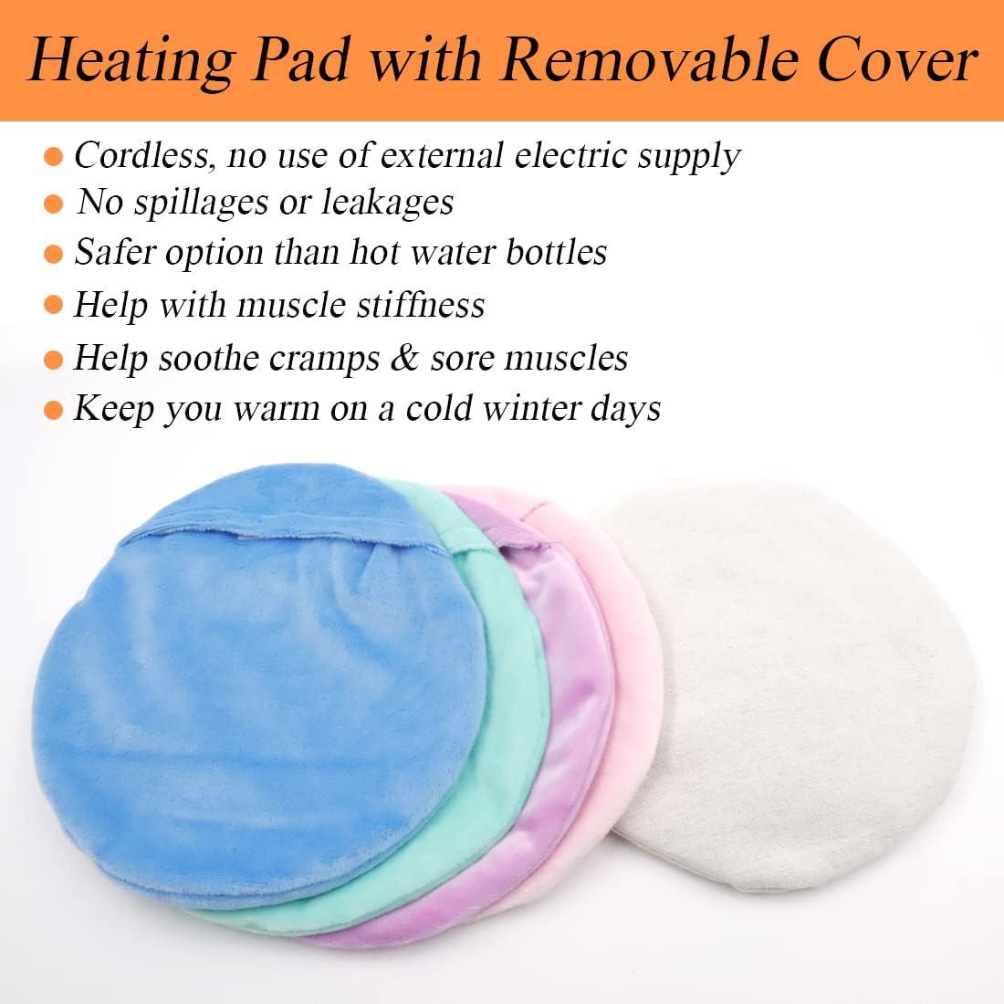 Heating Pad Microwaveable Natural Moist Heat Pack, Round-Blue | Buy Now ...
