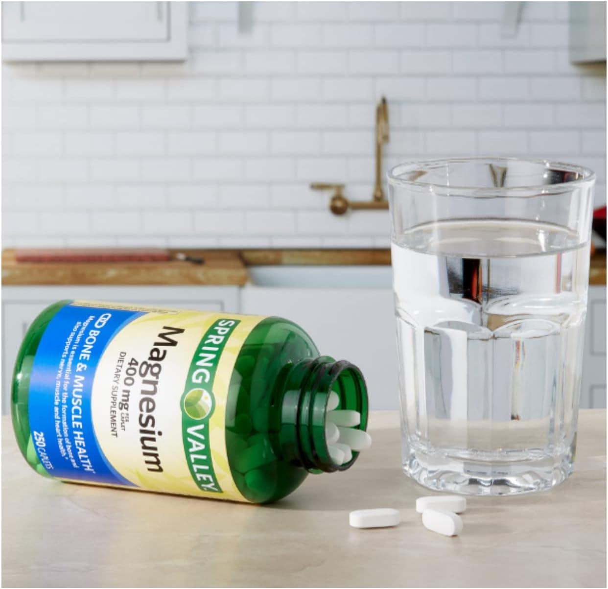 Spring Valley Magnesium 400 Mg 250 Tablets + STS Sticker - Premium ...