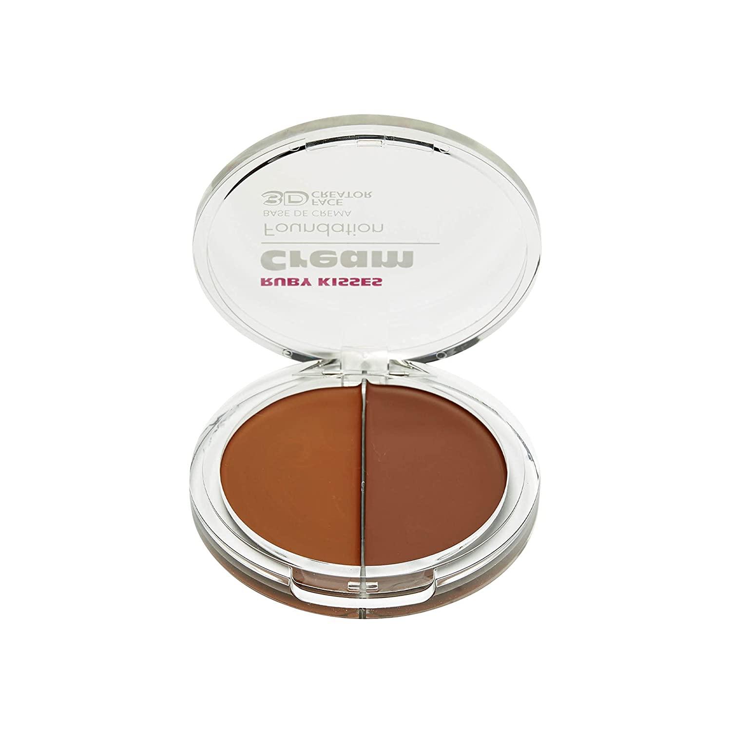Ruby Kisses Cream Foundation 3D Face Creator - 2-Color Foundation ...