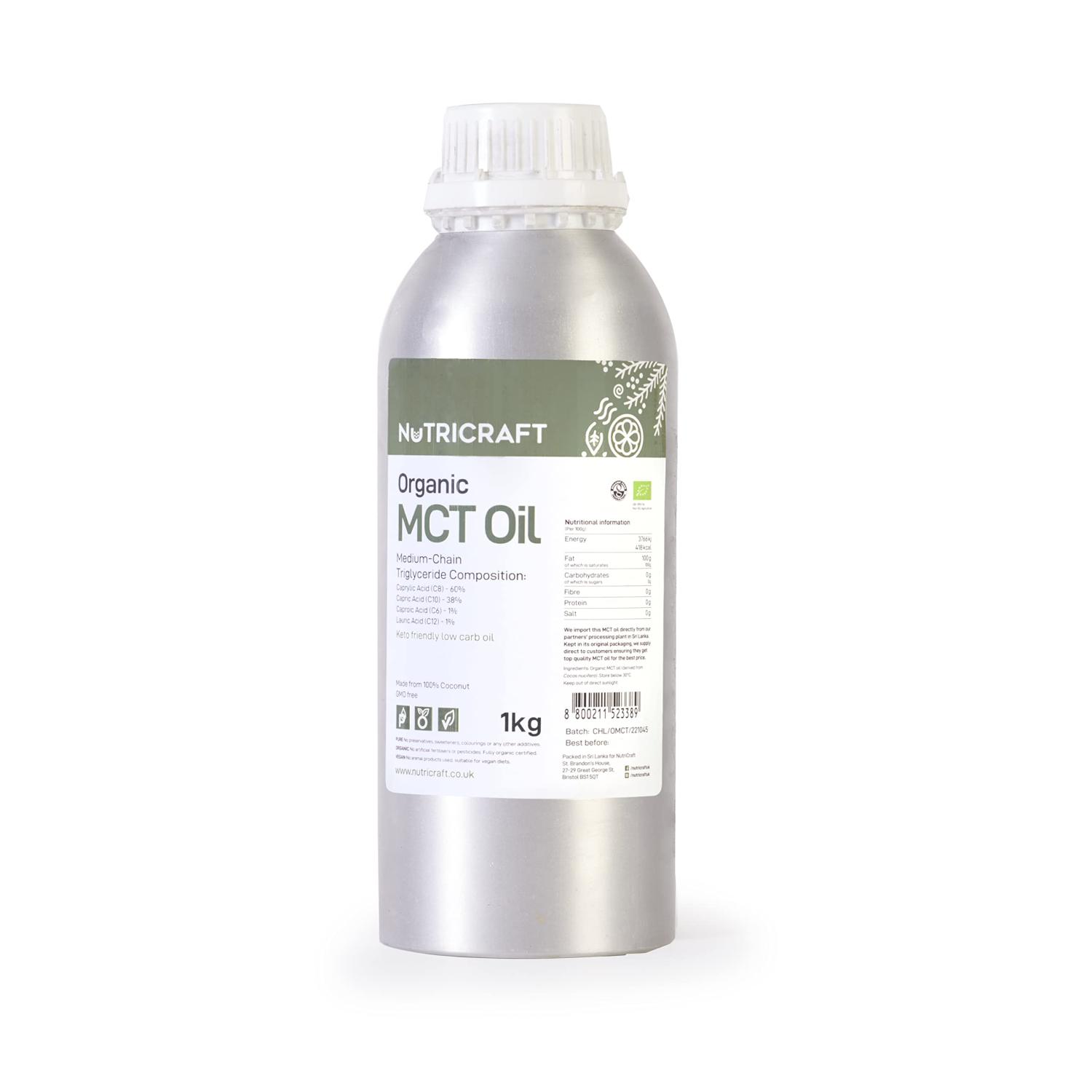 NutriCraft Organic Pure MCT Oil - 1kg - Made from Sri Lankan Coconuts ...