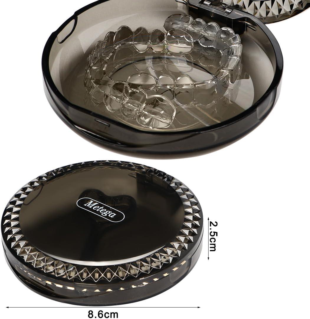 Premium Denture & Braces Box with 2 Aligner Removal Tools | Durable ...