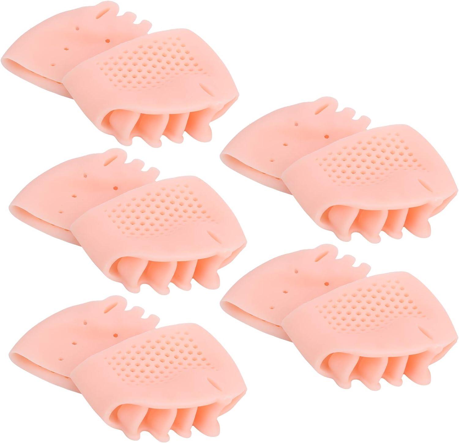 Leapiture 5 Pair Silicone Toe Separators - Foot Thumb Eversion ...