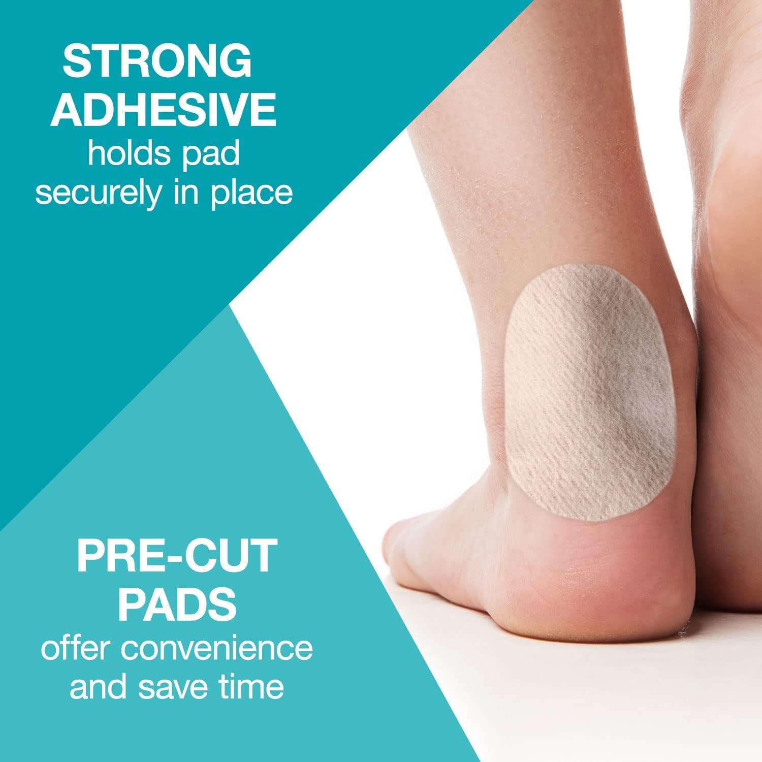 Steins Moleskin Pre-Cut Oval Foot Pads - Heel & Toe Blister Protectors ...