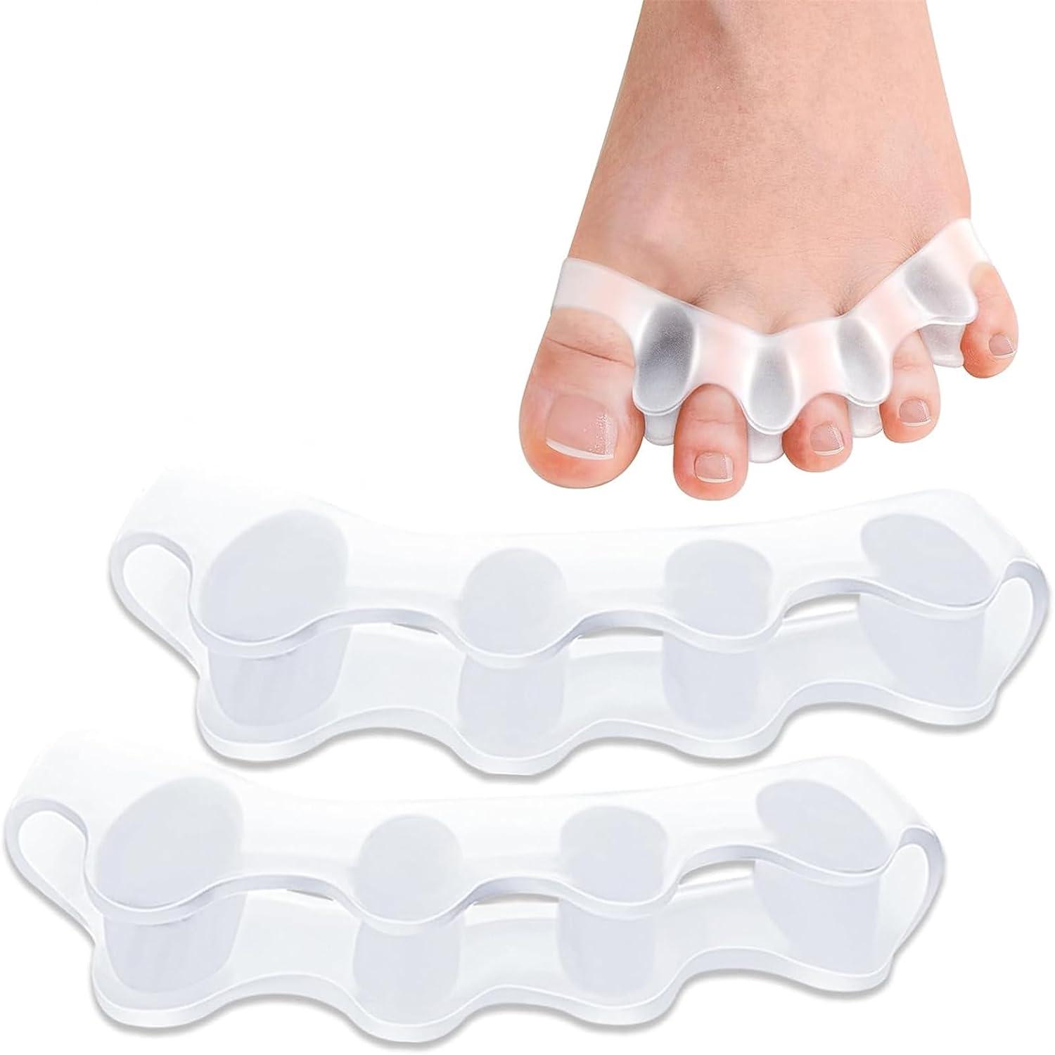 Toe Separator Silicone - Hallux Valgus Toe Spreader for Pain Relief | 2 ...
