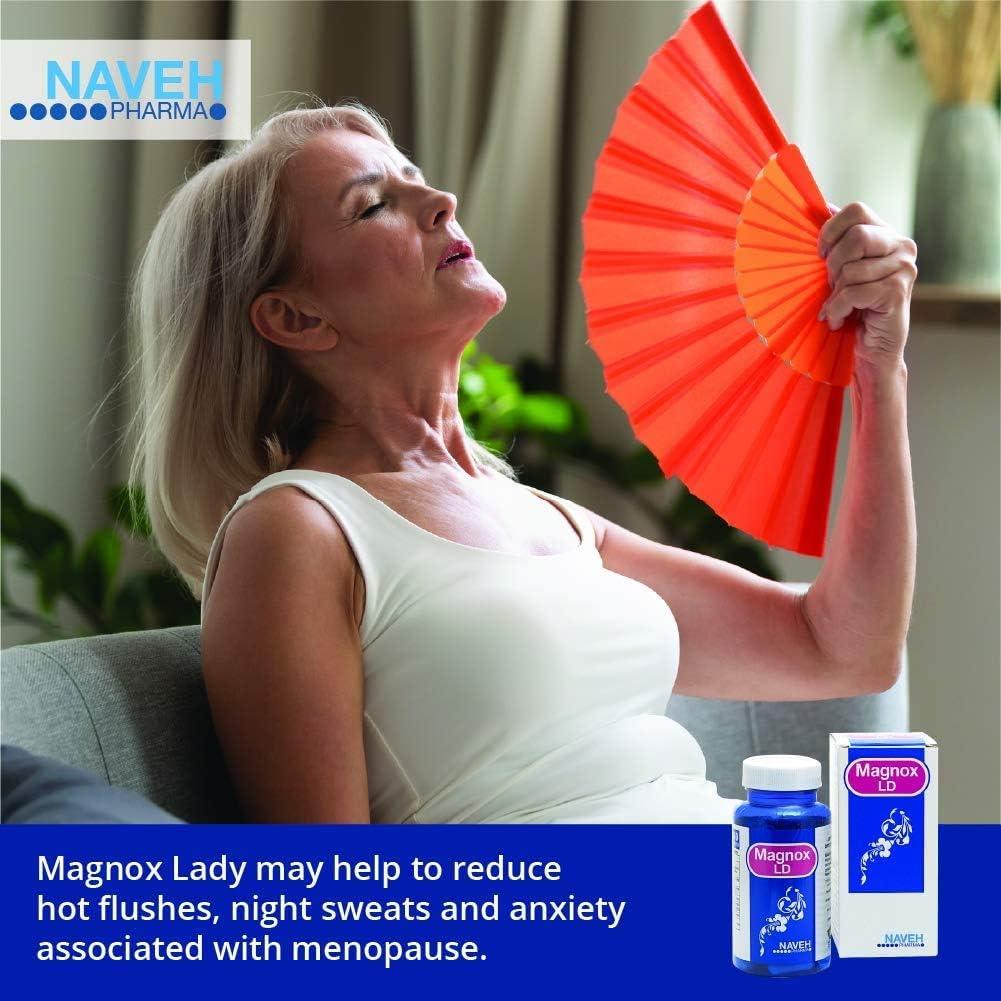 Magnox Lady Magnesium Capsules (60 ct) for PMS & Menopause Symptoms ...
