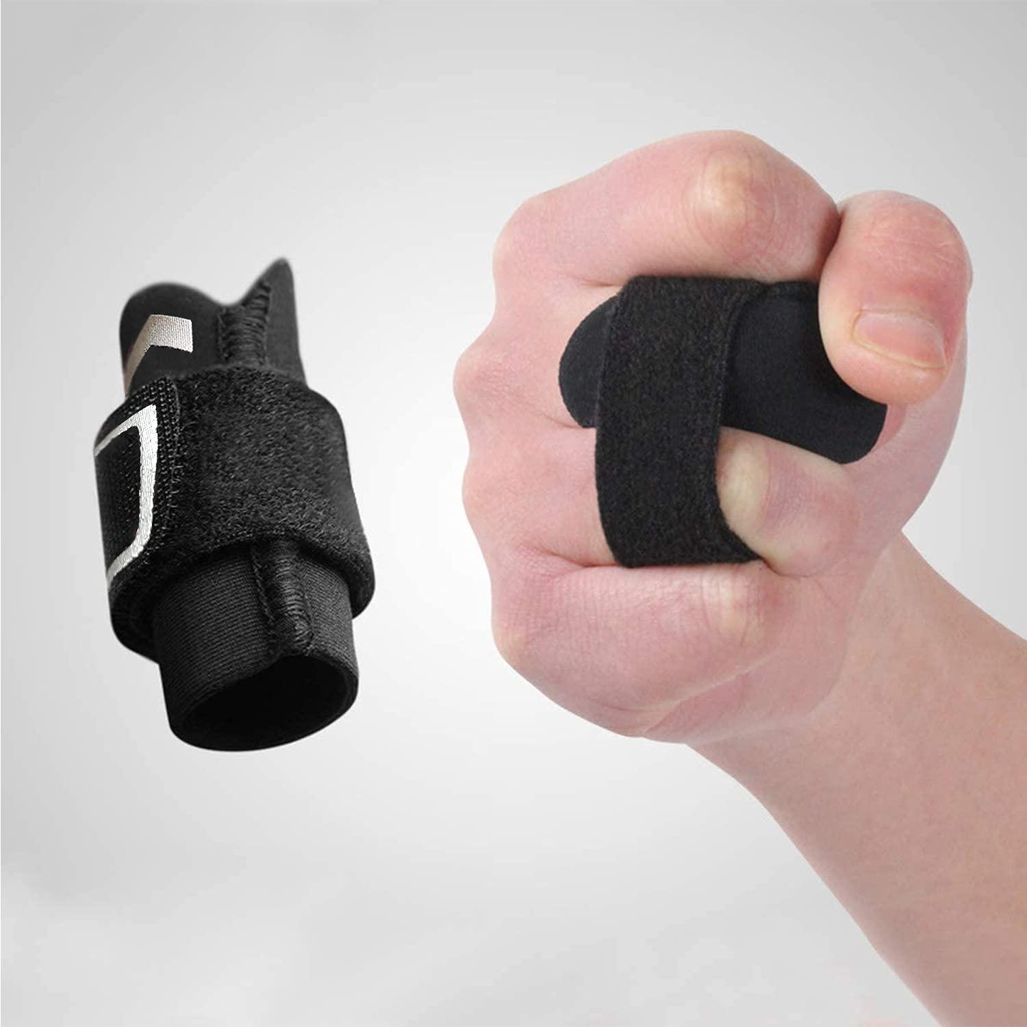 VerteLife Finger Splint Adjustable Finger Sleeve Support Protector ...