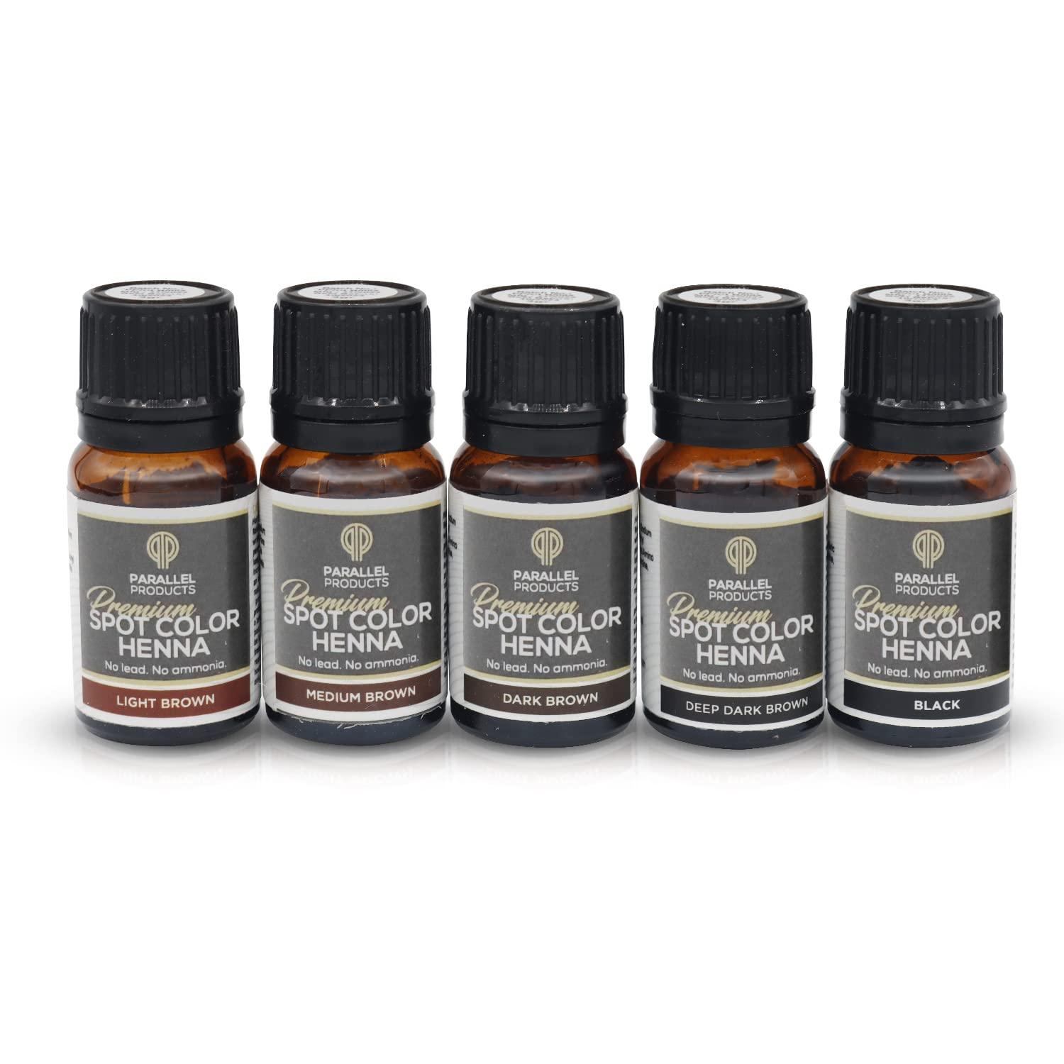 Spot Color Henna Hair Dye Kit - Professional Tinting Palette for Grey ...