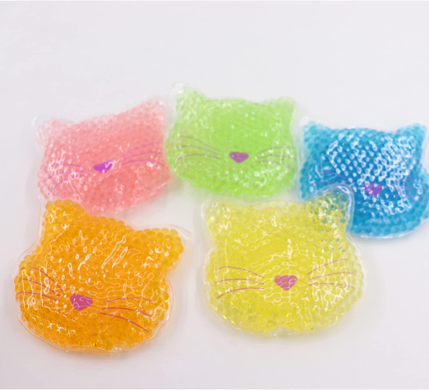 Kids Reusable Ice Pack Bundle - Cute Gel Packs for Injuries, Stress ...