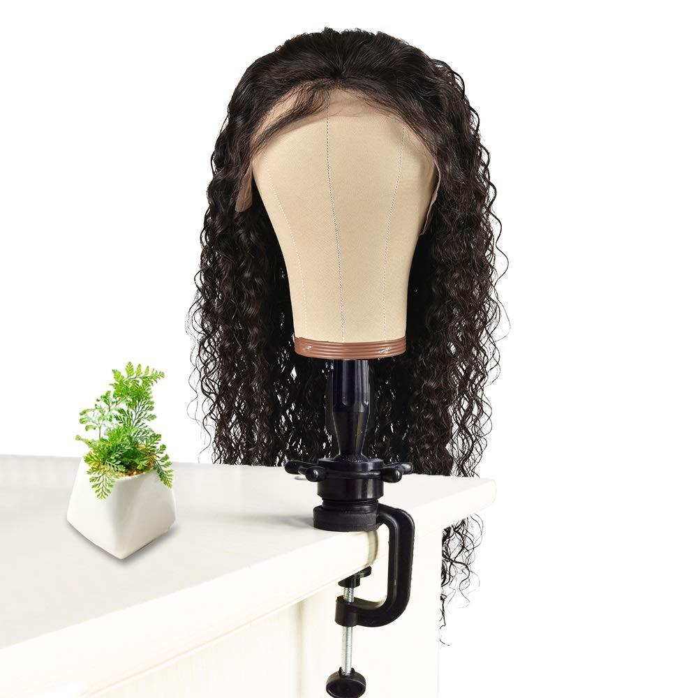 23 Inch Cork Canvas Mannequin Head with Stand for Wigs Making ...