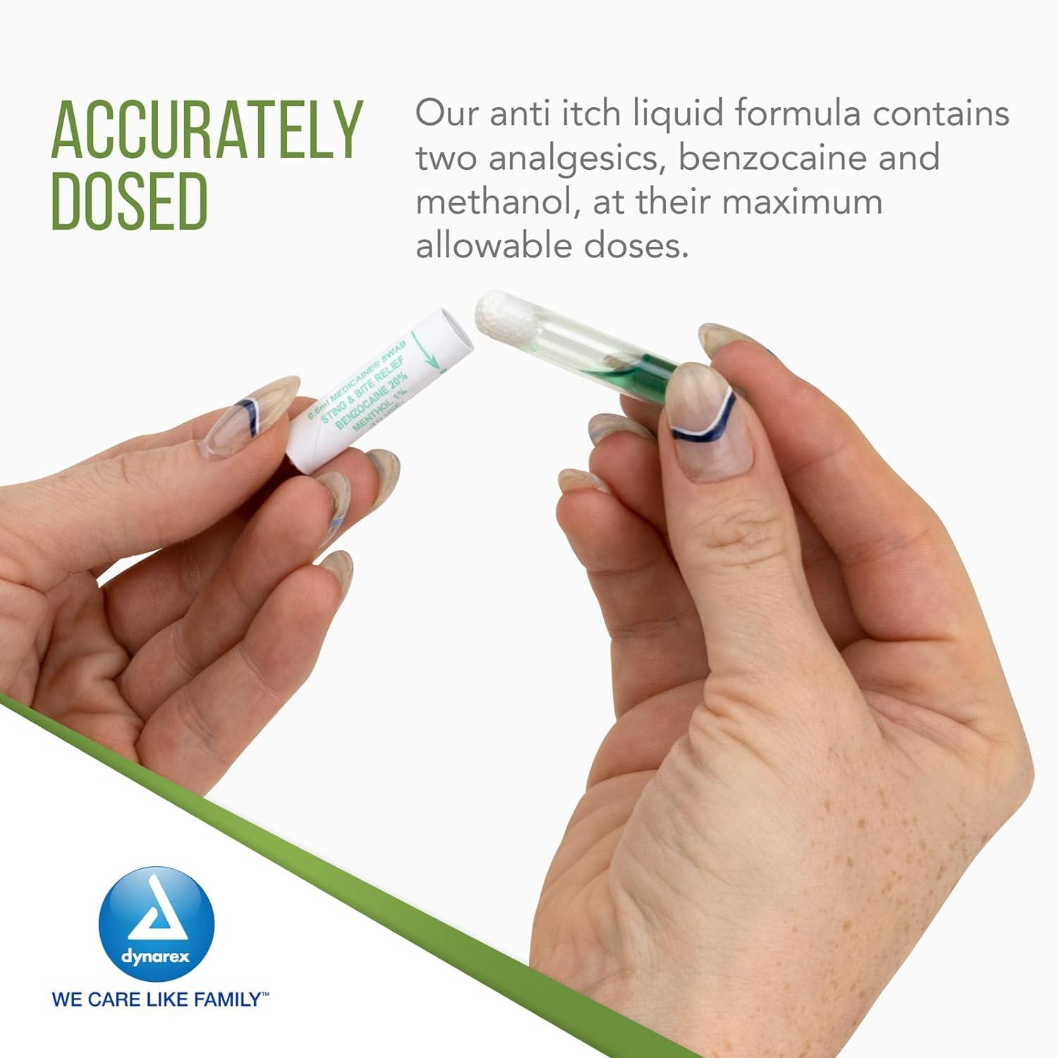 Dynarex Medicaine Sting & Bite Ampules - Bug Bite Itch Relief with 20% ...