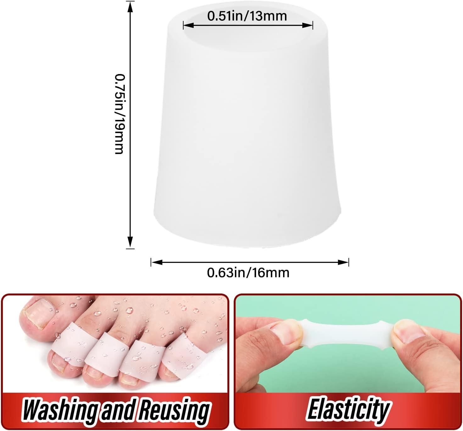 WLLHYF 20 Pieces Gel Toe Protectors - Breathable Toe Covers for Bunion ...