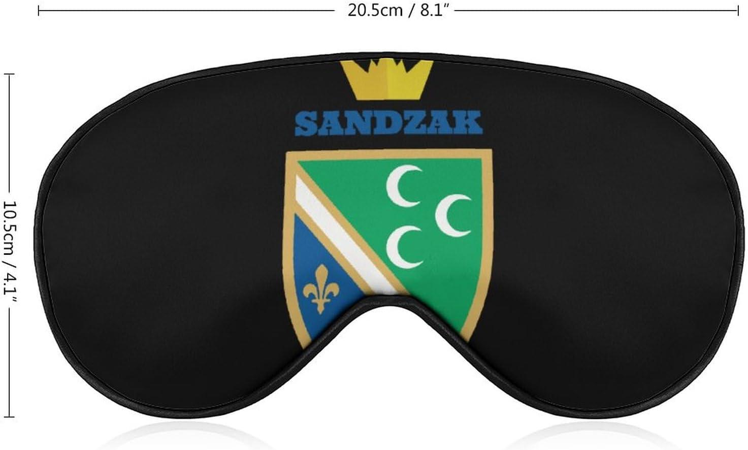 Sandzak Flag Crown Sleep Mask Eye Cover for Sleeping Blindfold with ...