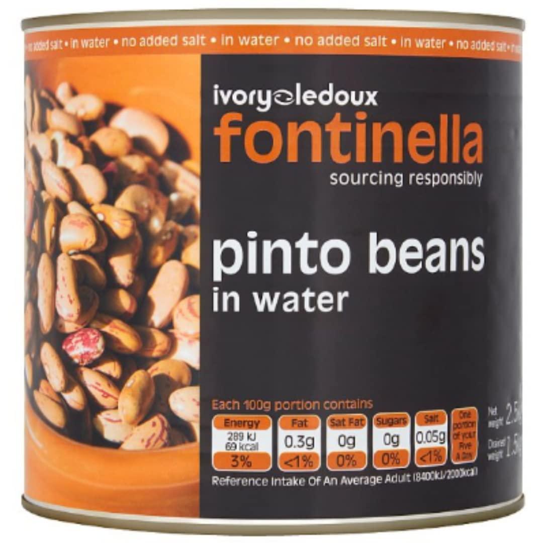 Fontinella Pinto Beans in Water 2500g x 6 Pinto Beans in Water 6 | Buy ...