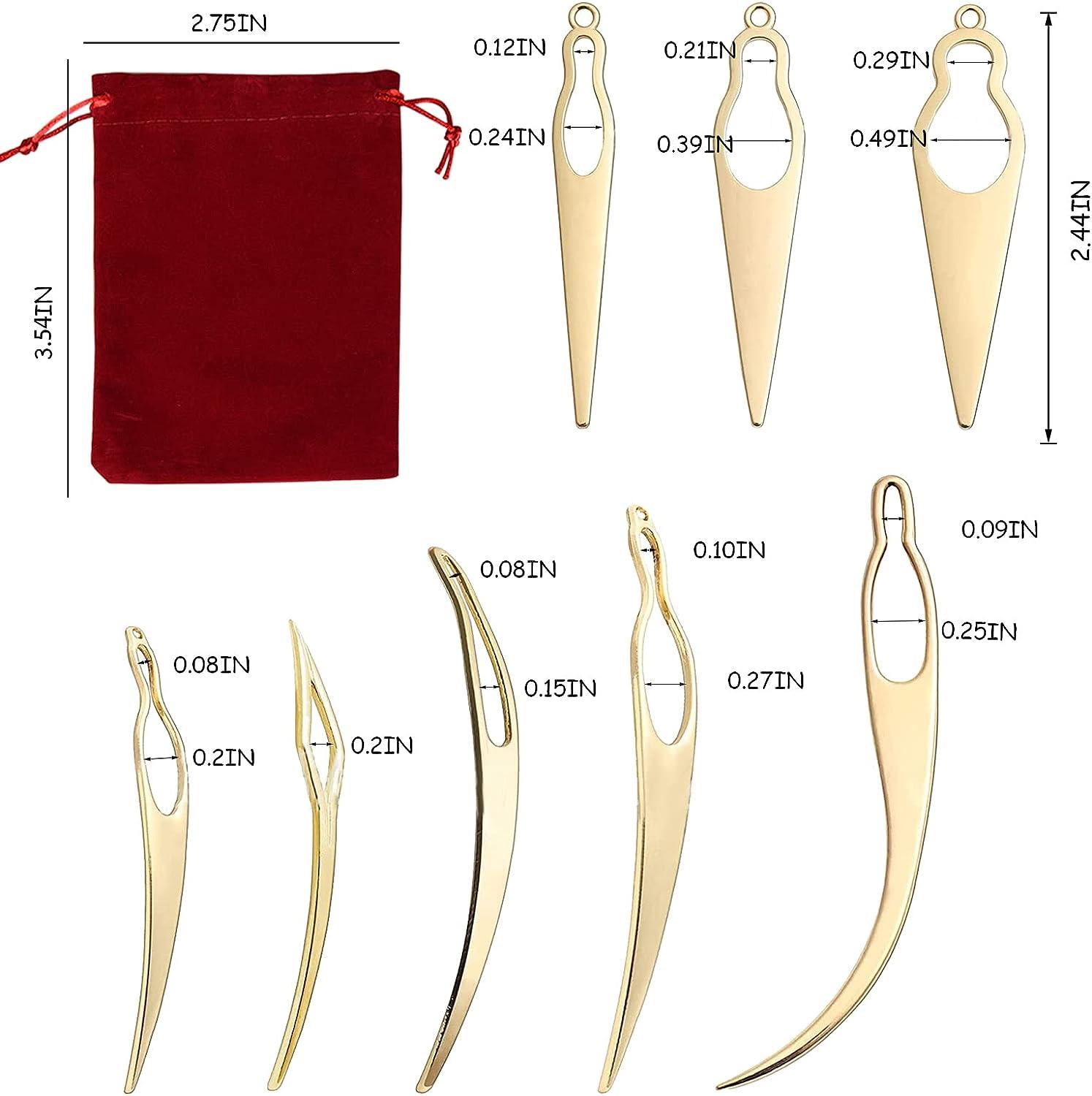 8 Pcs Interlocking Tool Set for Locs with Velvet Bag - Dreadlock ...