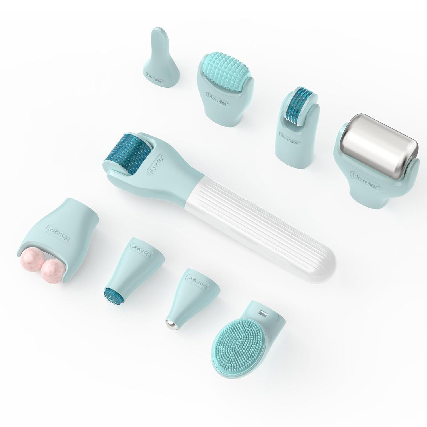 Micro Roller Bio Massager 10 in 1 Kit | Premium Face Eye Scalp & Body ...