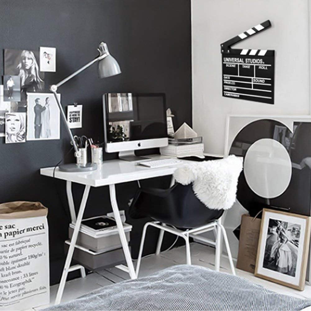 12x11 Wooden Hollywood Movie Clap Board - Black & White Film Clapper ...