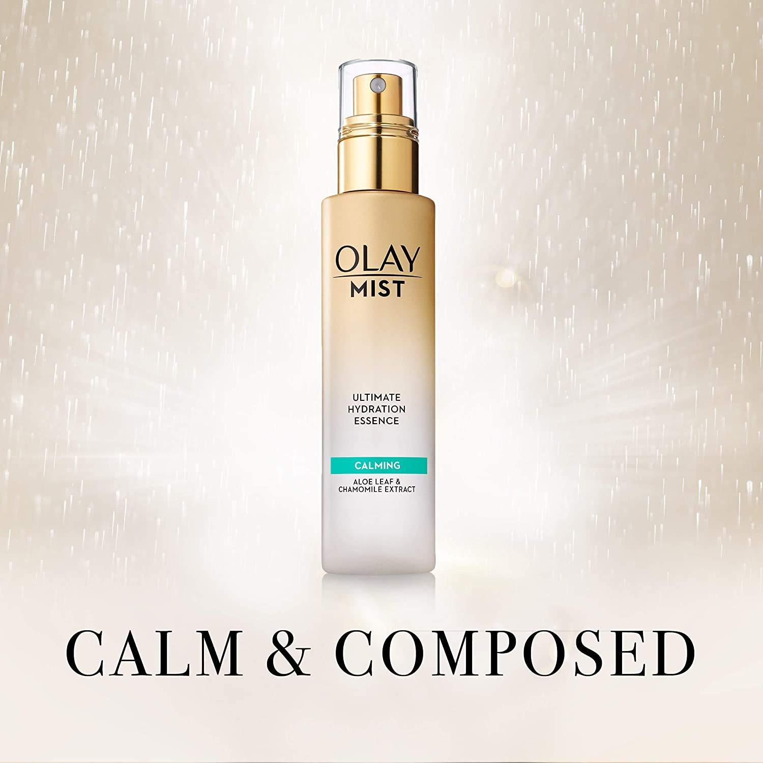 Olay Mist Ultimate Hydration Essence Calming with Aloe Leaf & Chamomile ...