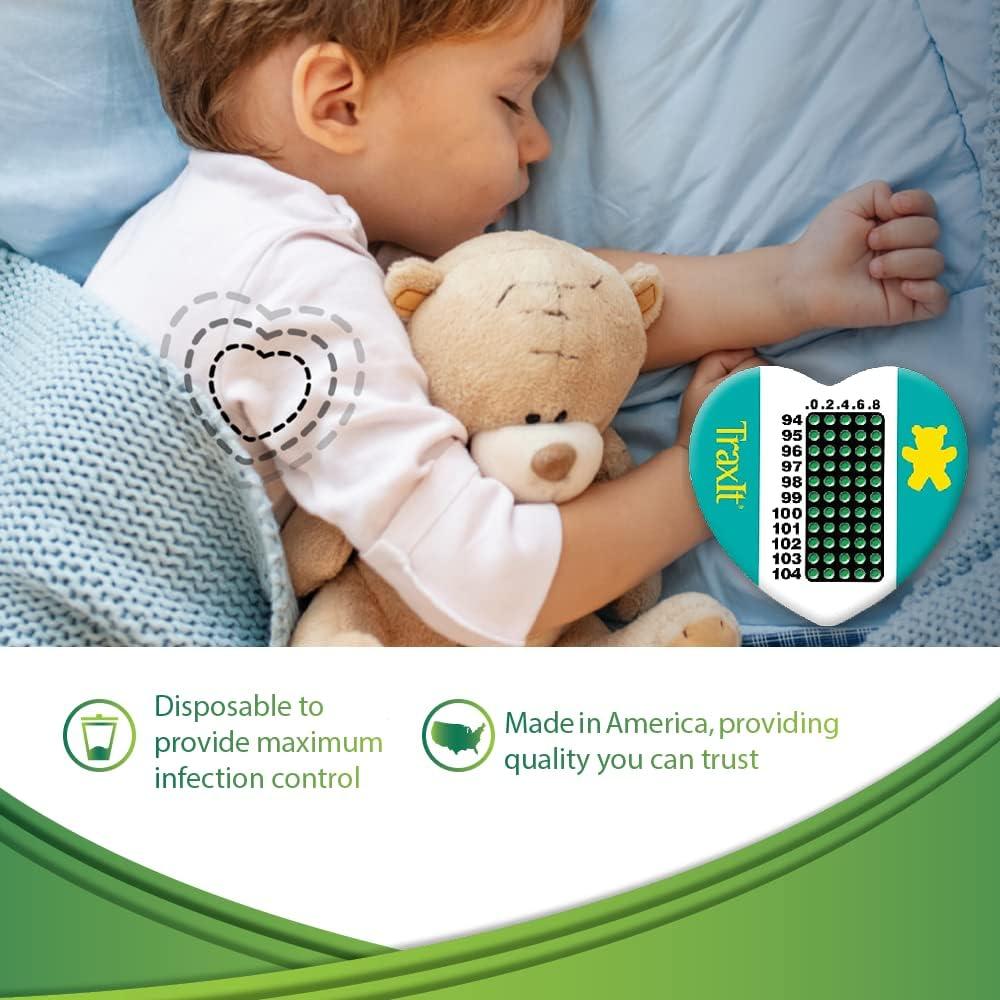 TraxIt 12 Pack - Fahrenheit Children's Axillary Thermometer ...