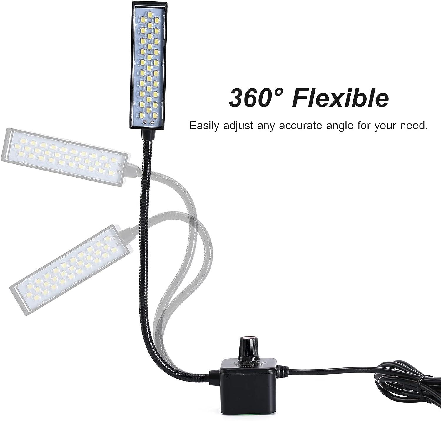 YaCaTaM Dimmable LED Sewing Machine Light - Portable Flexible Task ...