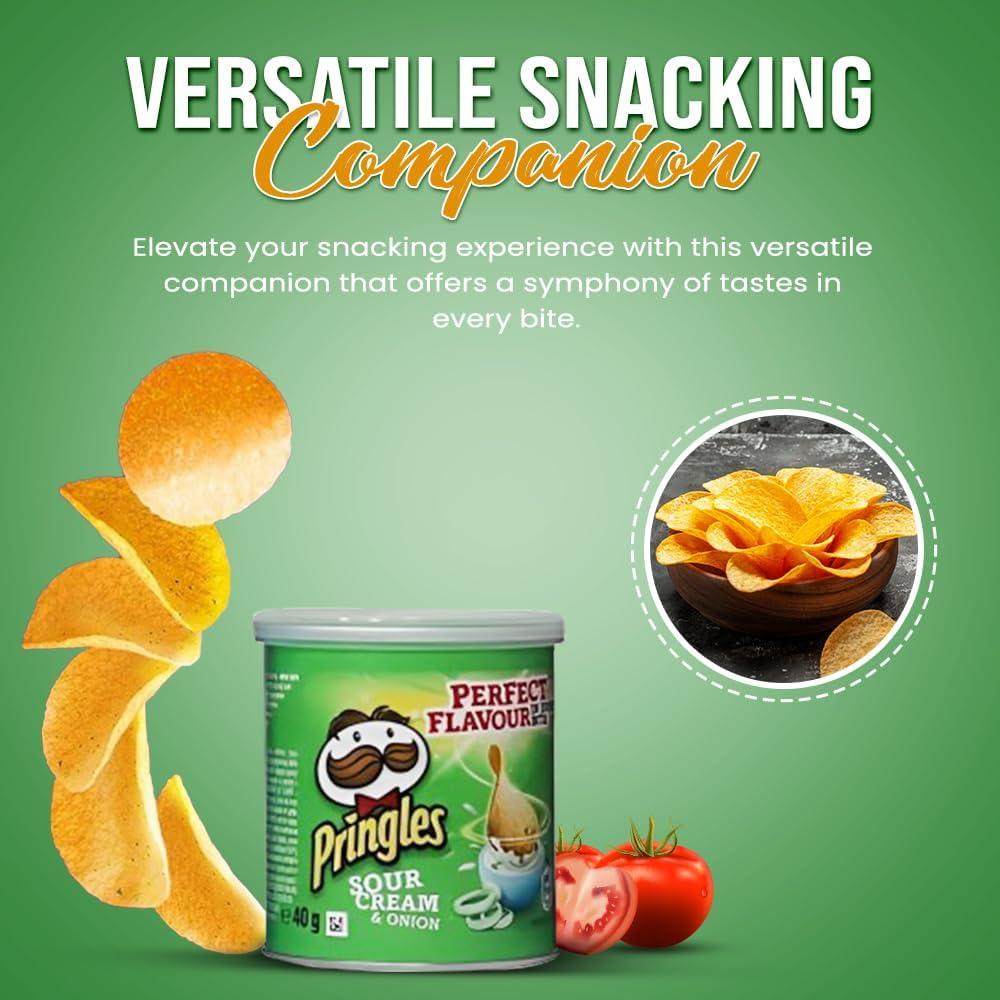 Pringles Pop & Go Travel Box 12 x 40gm - 4 Flavors Original, Sour Cream ...