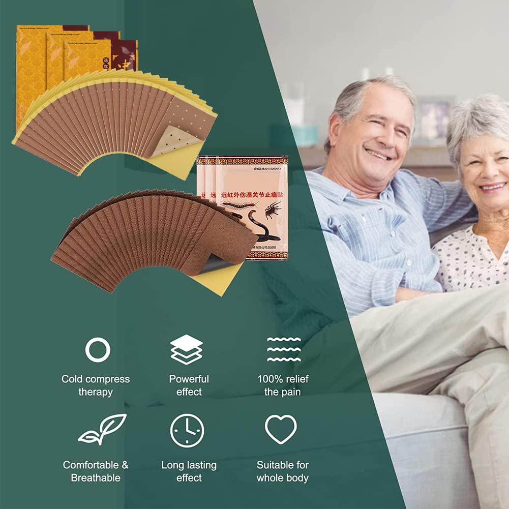 Pain Relief Plasters - Heated Knee Back & Shoulder Pain Relief - 24 ...