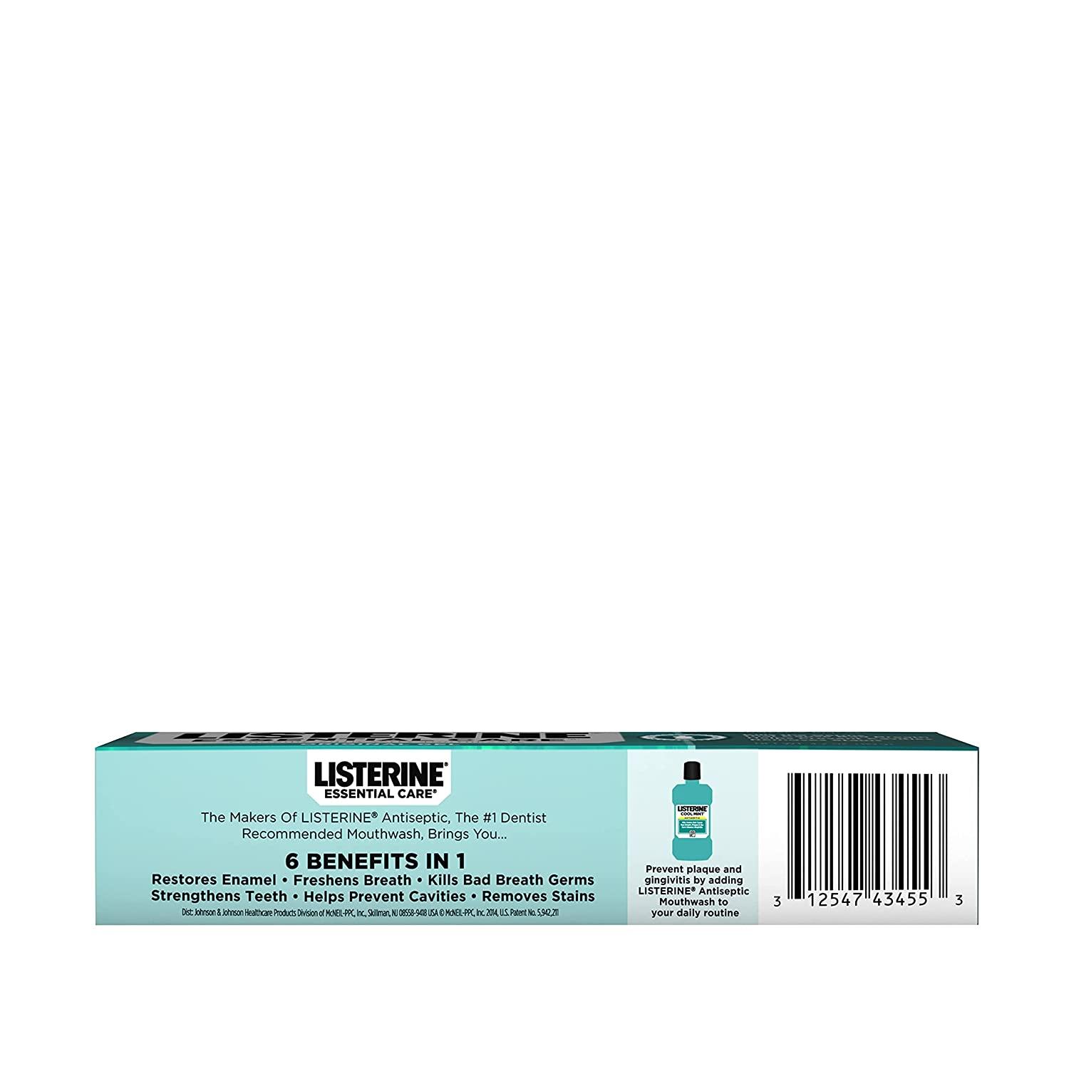Listerine Essential Care Original Gel Fluoride Toothpaste - 4.2 oz ...