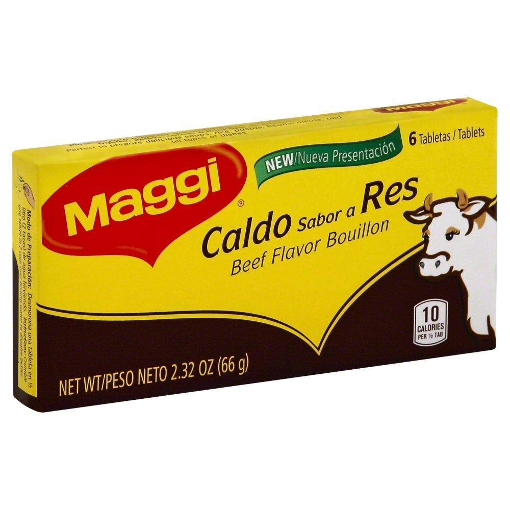 Maggi Caldo Carne (Beef Bouillon) 2.32 OZ - Pack of 12 | Savory Beef ...
