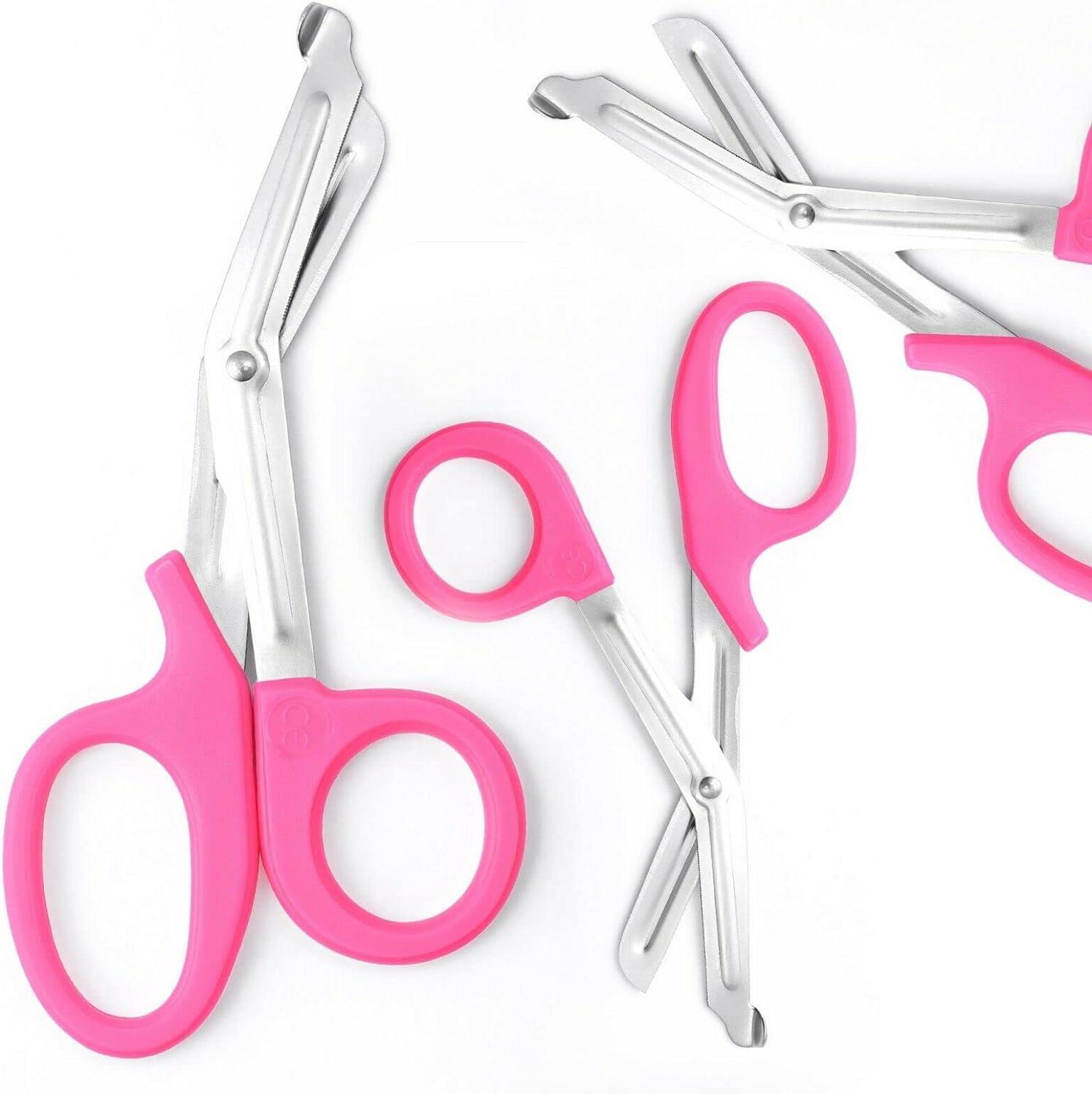 CE Certified Pink 5.5 Utility Bandage Medical Shears - Tuff Cut Trauma ...