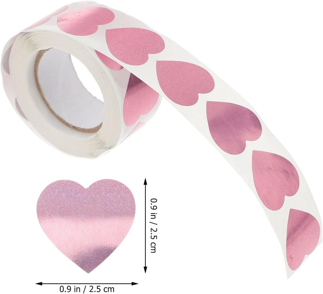 OSALADI 500pcs Tanning Stickers Small Heart Shaped Labels Red Heart ...