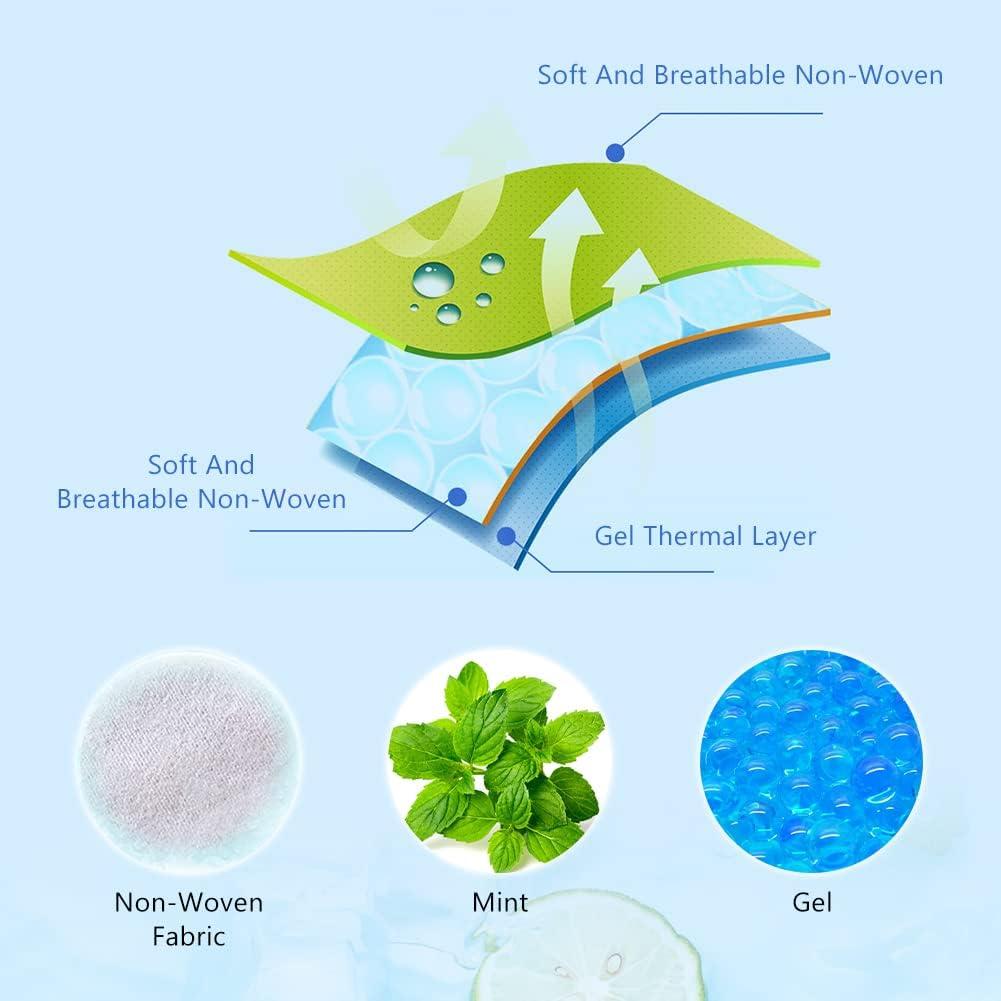 Fiever Cooling Plaster - 30 PCS Heat Stroke Relief & Cold Compress for ...