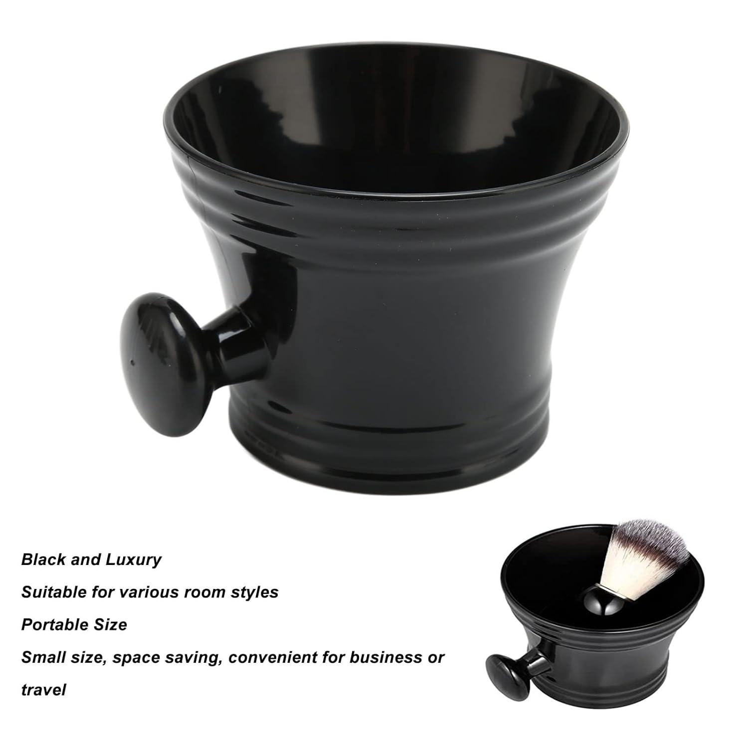 Premium Shaving Soap Cup & Bowl with Large Handle - Durable Plastic for ...
