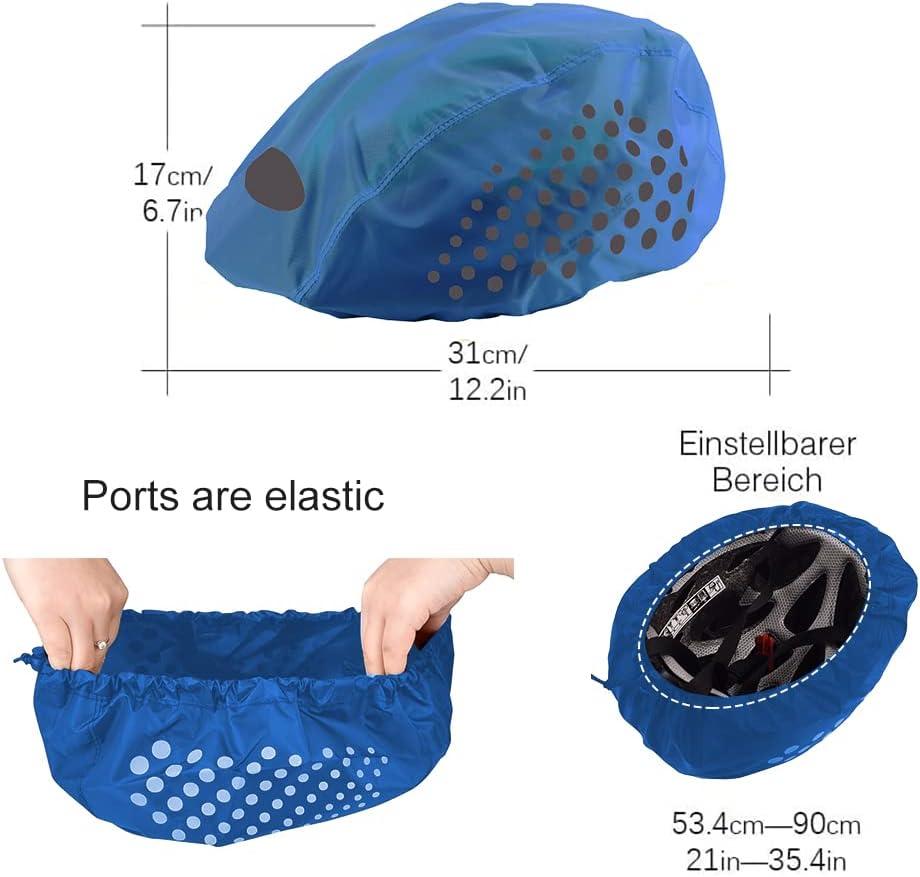 Buy Seminismar Reflecting Bicycle Rain Haube | Waterproof Helmet Cover ...