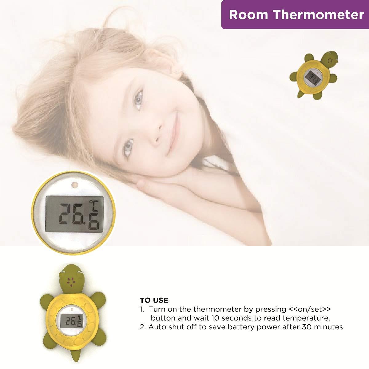 Digital Bath Thermometer & Room Thermometer - BPA Free, Waterproof ...
