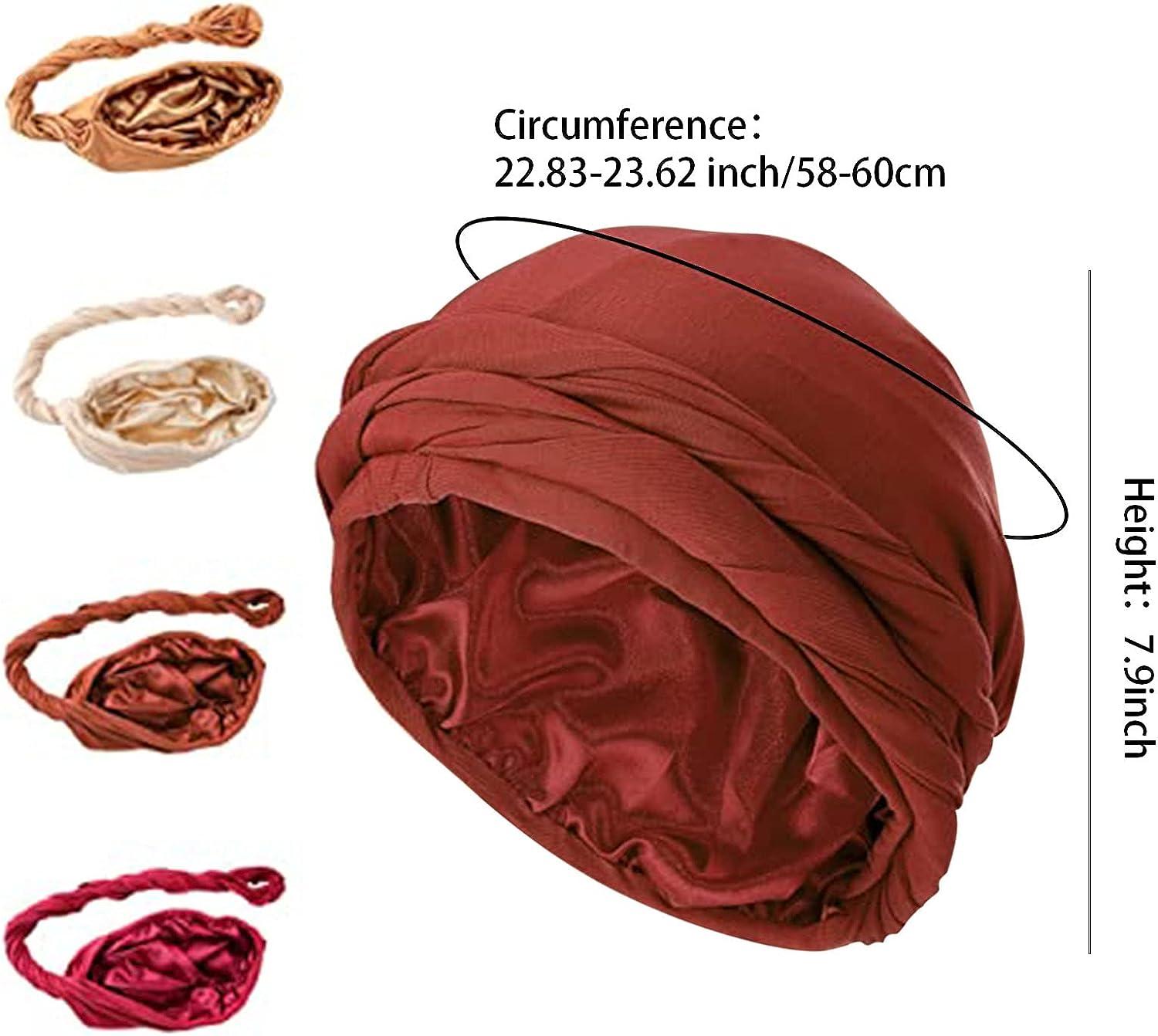 JIFOVER Black Halo Turban Durag for Men - Stylish Headwrap for Men ...