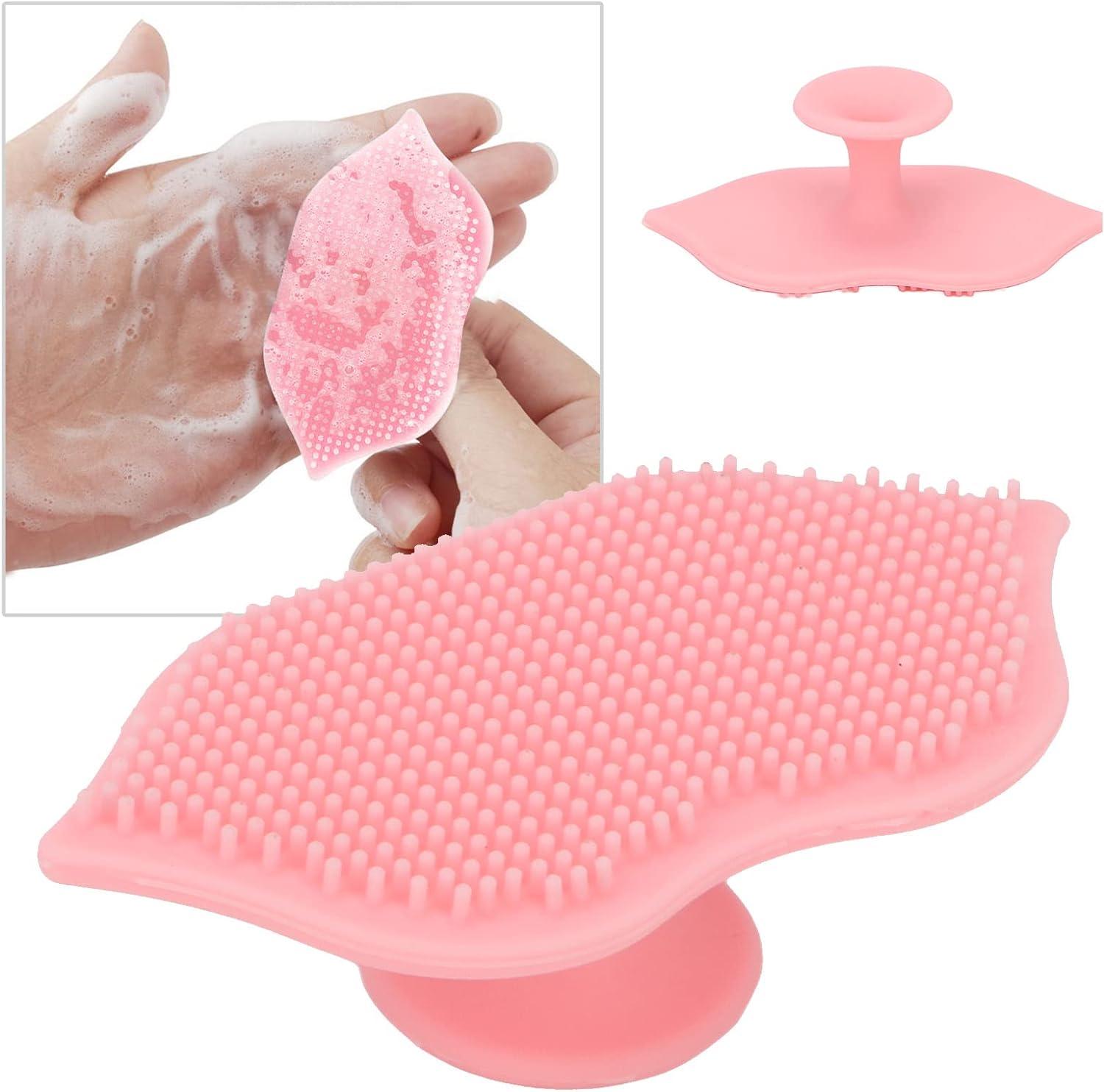 Silicone Exfoliating Lip Brushes with Sucking Cup Bendable Soft Lip ...