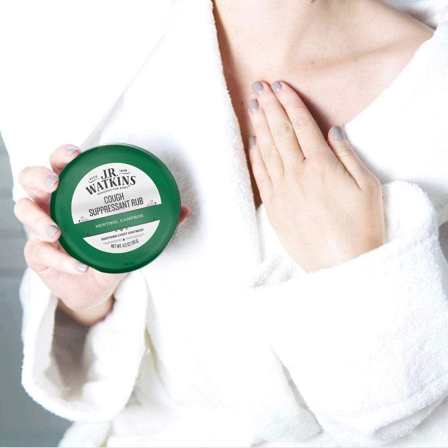 J.R. Watkins Menthol Camphor Cough Suppressant Vapor Rub - 4.12 oz ...
