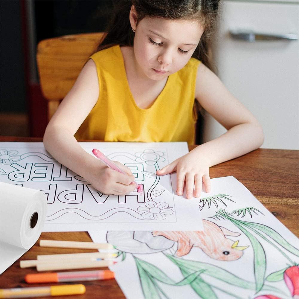 White Drawing Paper Roll - 20 m Art Paper Roll (44CM X 20M) Painting ...