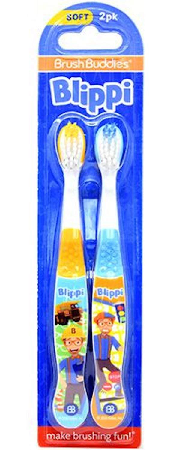 Brush Buddies Blippi Toothbrush 2-Pack | Kids' Fun Dental Care | Buy ...