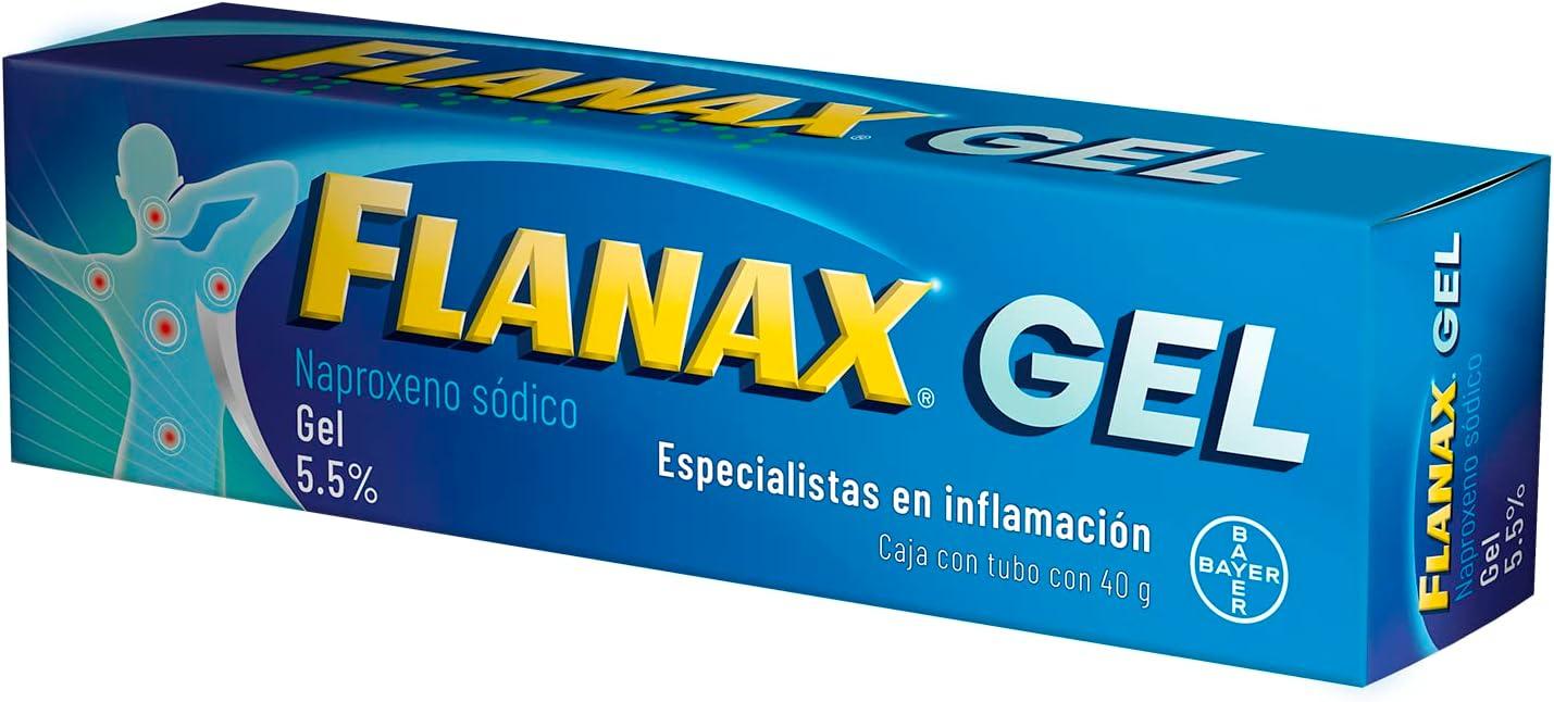 Flanax Gel 5.5% by Bayer - Naproxeno Sodico Gel for Muscle Inflammation ...