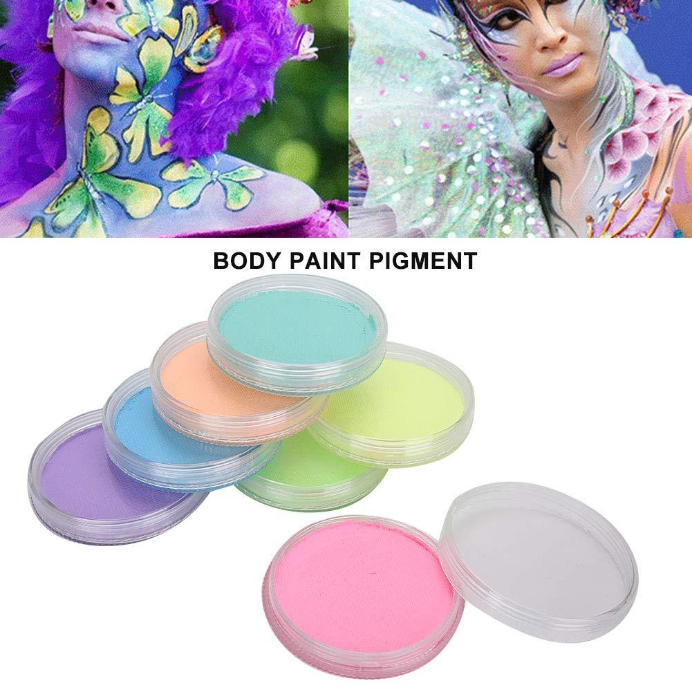 7 Fluorescent Color UV Body Painting Set - DIY Washable Face & Body ...