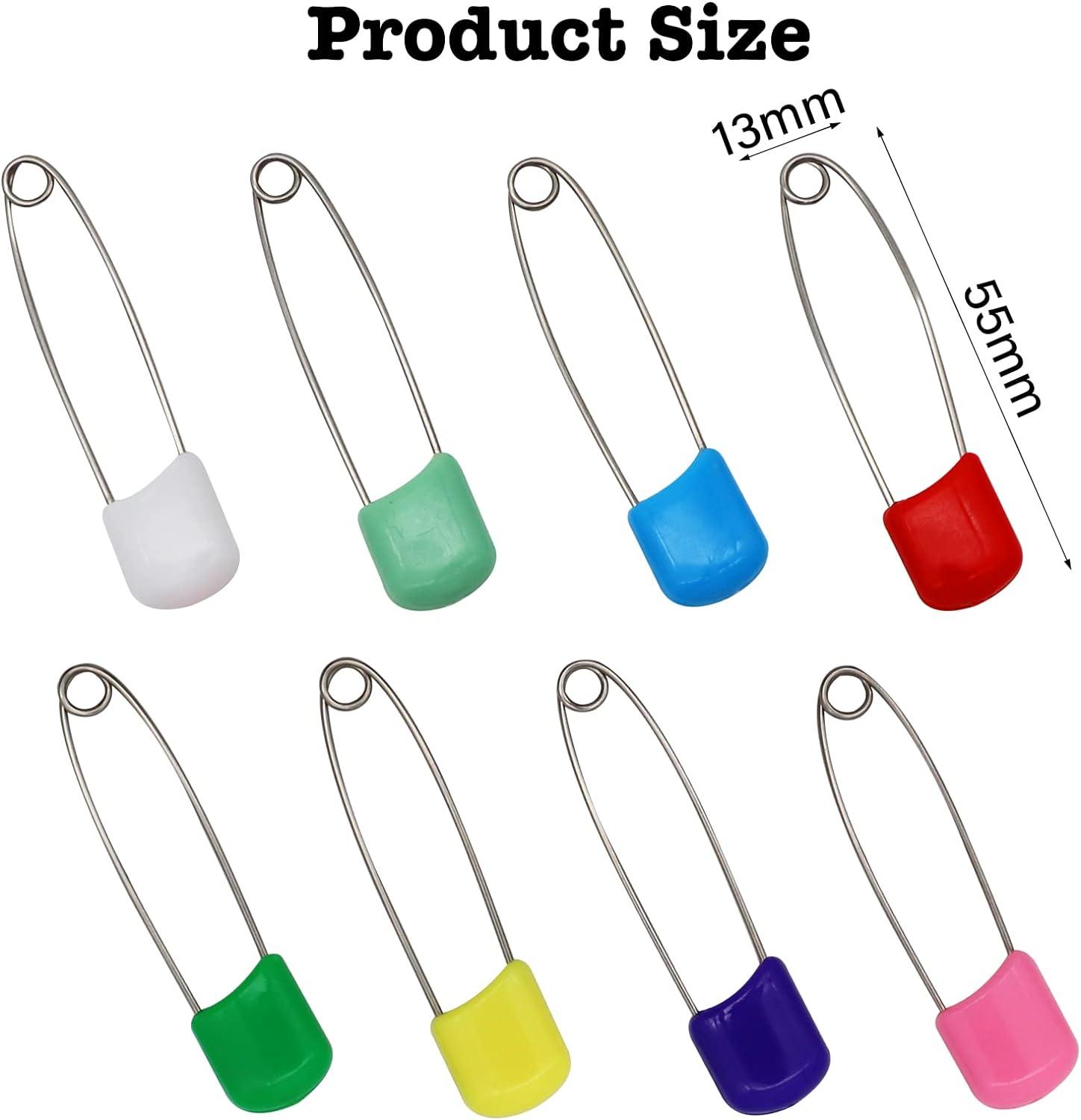 8pcs Stainless Steel Diaper Pins with Safety Lock - Ideal for Cloth ...