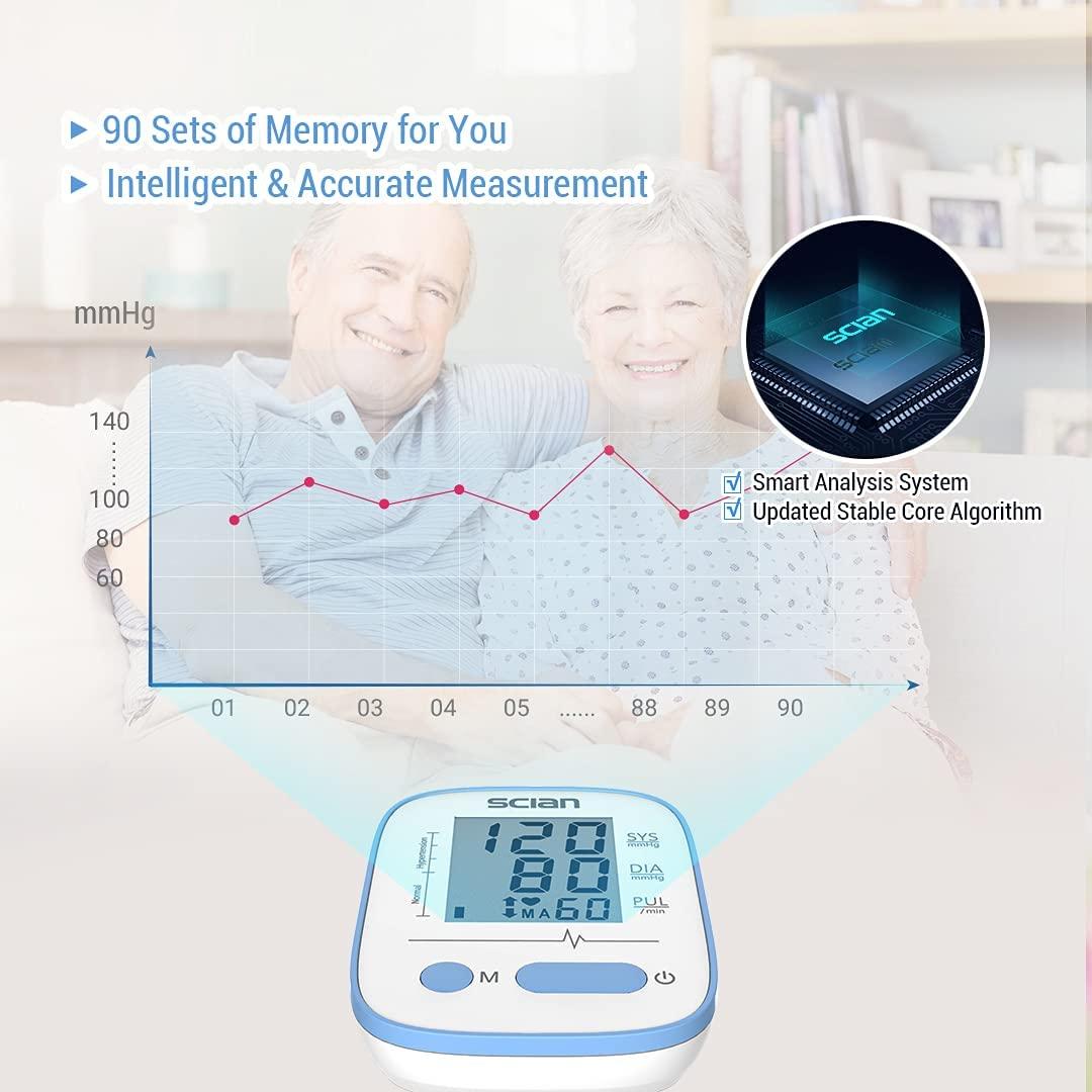 SCIAN Digital Blood Pressure Monitor Upper Arm -USB Charging 90 Memory ...