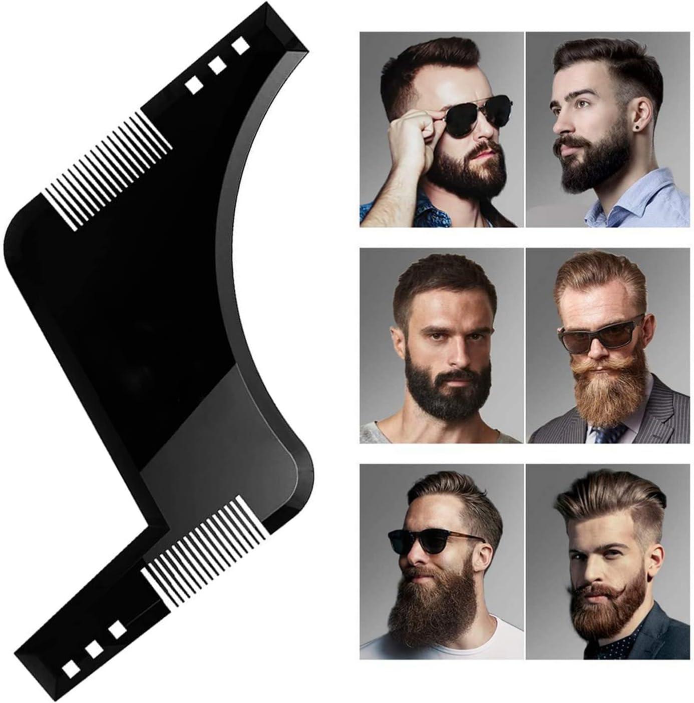 Professional Black Beard Stencils | Goatee & Sideburn Styling Tool ...
