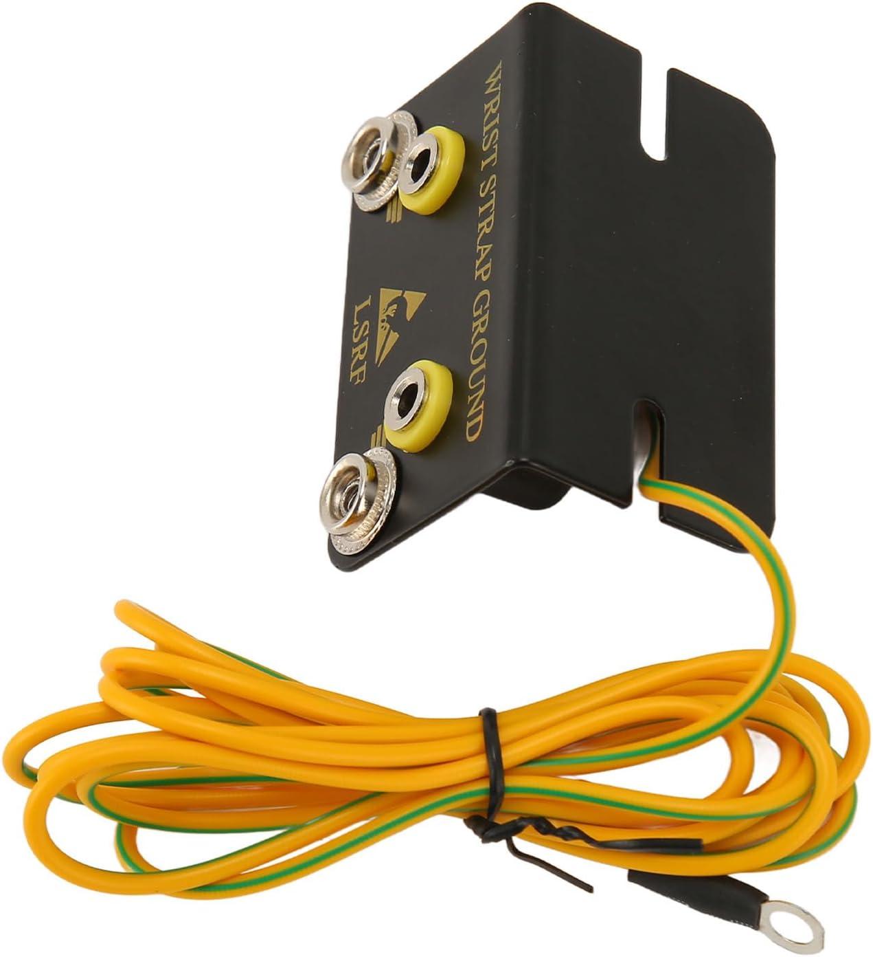 2-Hole Grounding Plug for ESD Wristbands | Antistatic Socket with 1.6M ...