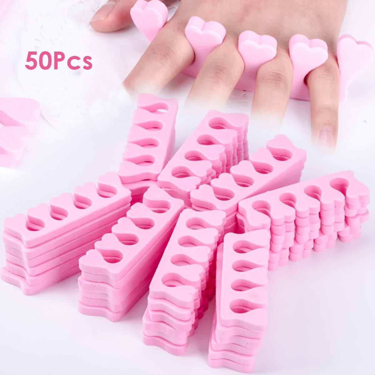 Queen.Y 50 PC Soft Foam Toe Separators | Overlapping Toe Pedicure Tools ...